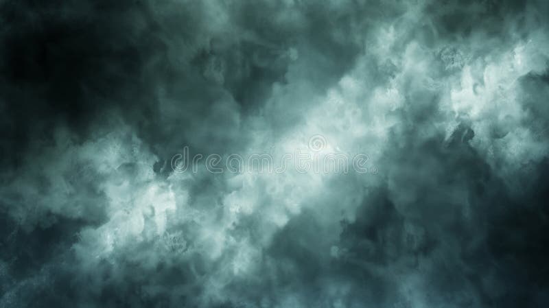 Abstract Dark Teal Watercolor Texture Background, Moody Sky, Stormy ...