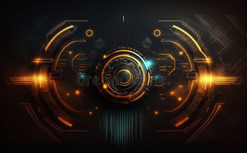 Abstract Dark Technology Background. Cyberspace Concept Stock ...