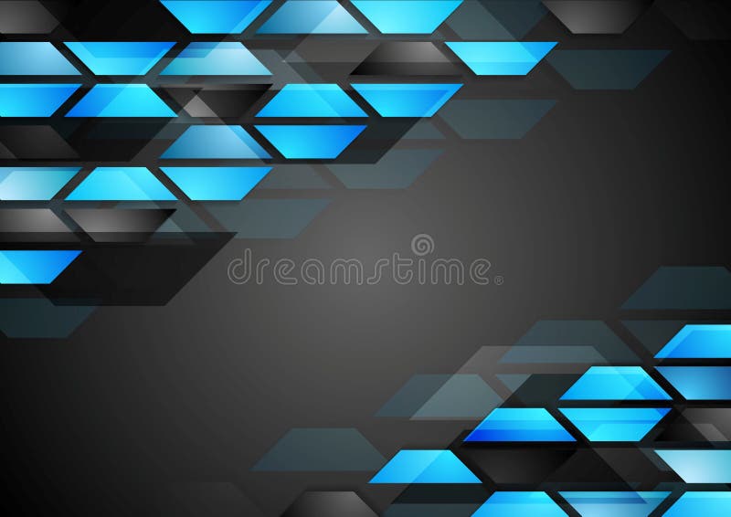 Abstract Dark Technology Corporate Background Stock Vector ...
