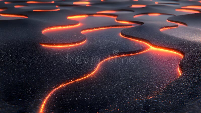 Abstract Dark Texture with Molten Orange Glow Background Design with ...