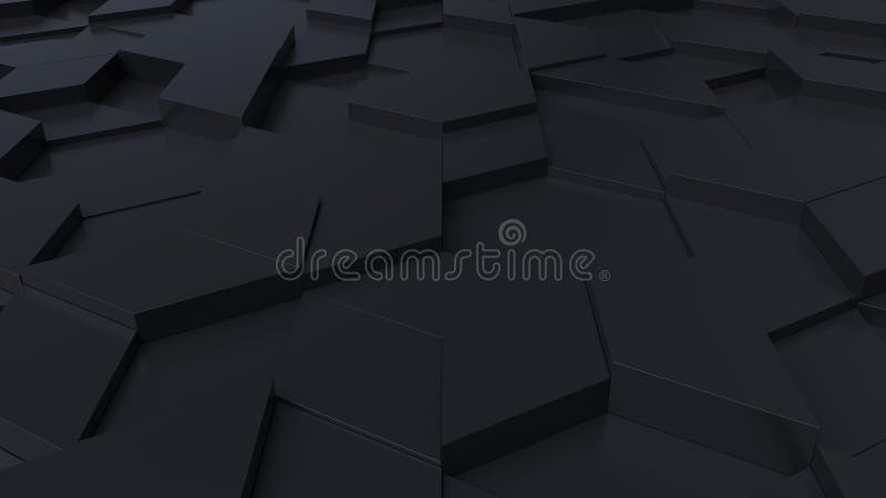 Abstract Dark Triangular Based 3d Tiles Background Stock Illustration ...