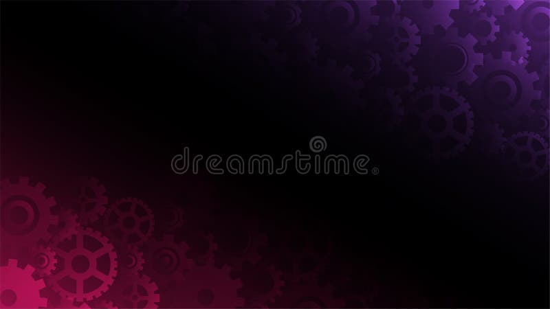 Abstract Dark Violet and Pink Gears Background Stock Vector ...