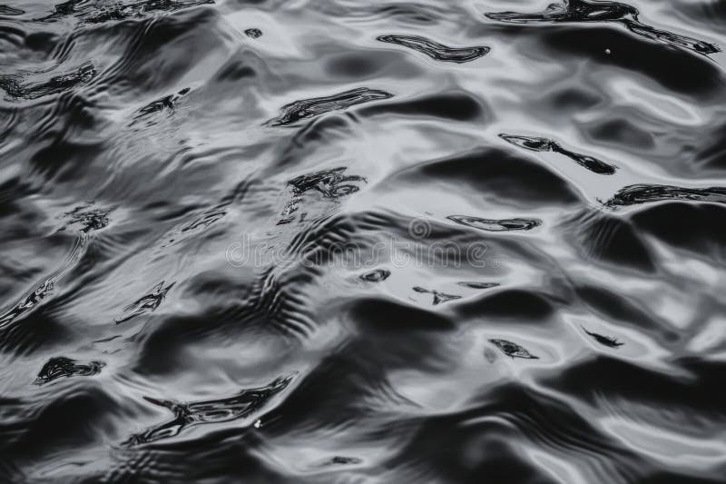 Abstract Dark Water Ripples in Nature Setting Stock Illustration ...