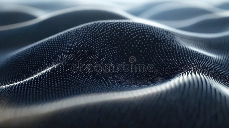 Abstract Dark Wave Data Flow Background Texture Stock Illustration ...