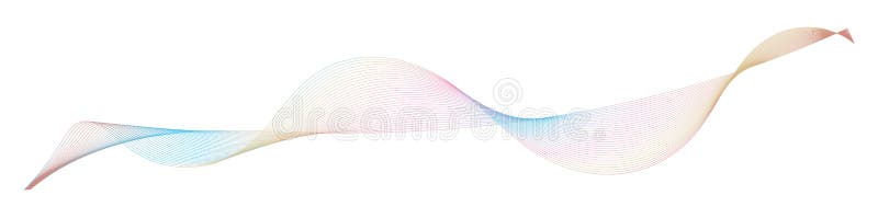 Abstract Dark Wave Lines on White Background Stock Vector ...