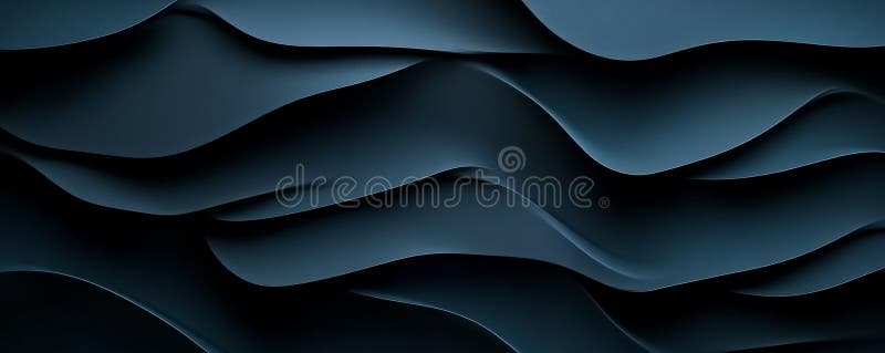 Abstract Dark Wave Pattern in Blue Tones, Modern Minimalistic Design ...