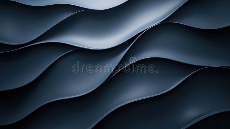 Abstract Dark Wave Pattern with Smooth Curves and Elegant Flowing ...
