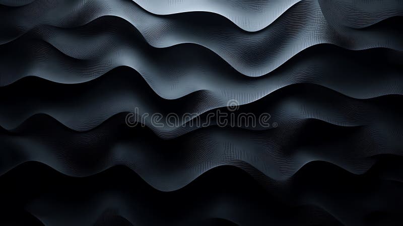 Abstract Dark Waves Texture Background Dark Blue Gray Wavy Lines ...