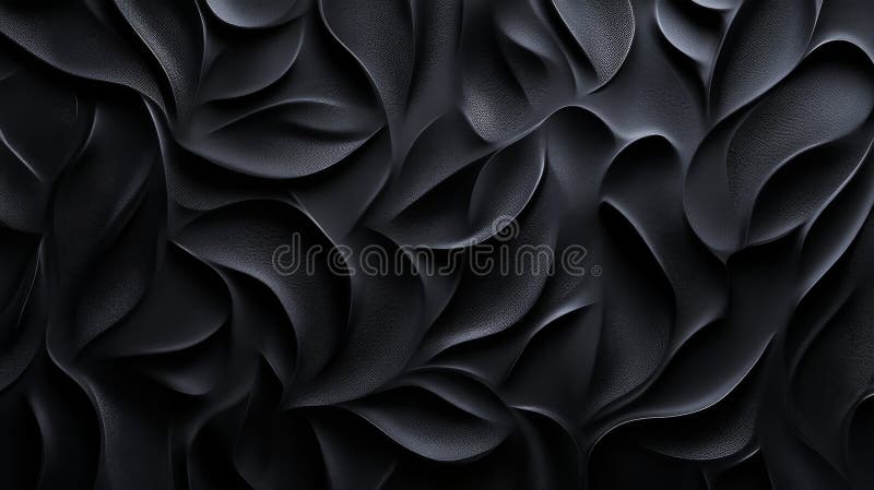 Abstract Dark Wavy Texture with Shadows and Curves Stock Image - Image ...