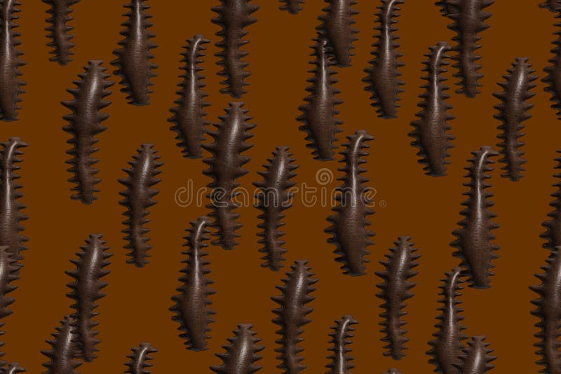 Abstract Dark Worm Seamless Pattern 3D Illustration Background Stock ...