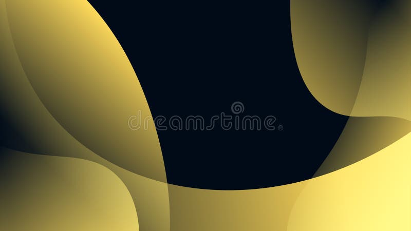 Abstract Dark Yellow Light Liquid Color with Geometric Shape Background ...