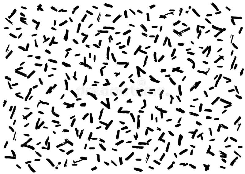 Abstract Vector Dash Pattern, Memphis Style Background with Small Doses ...