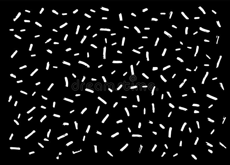 Abstract Dash Vector Pattern, Memphis Style Background with Small Doses ...