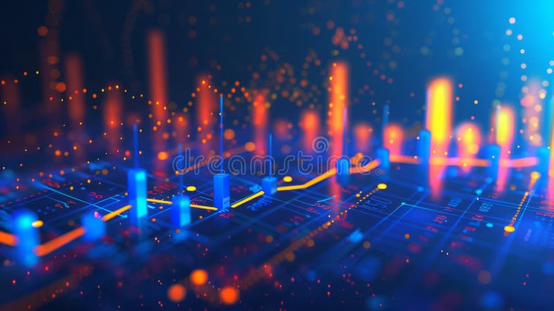 The Abstract Data Analytics.AI Generated Image Stock Image - Image of ...