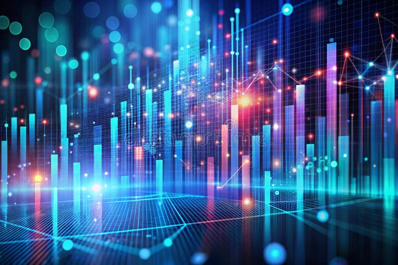 Abstract data background. stock illustration. Illustration of bright ...