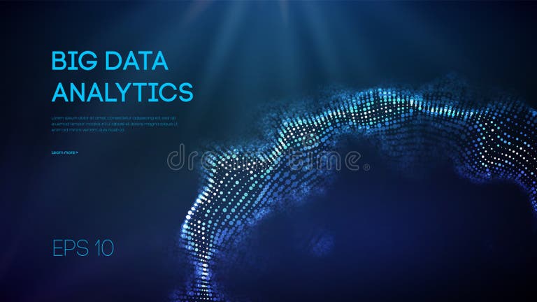 Abstract Data Background Sphere 3D Tech Globe BG Big Circle Particle ...