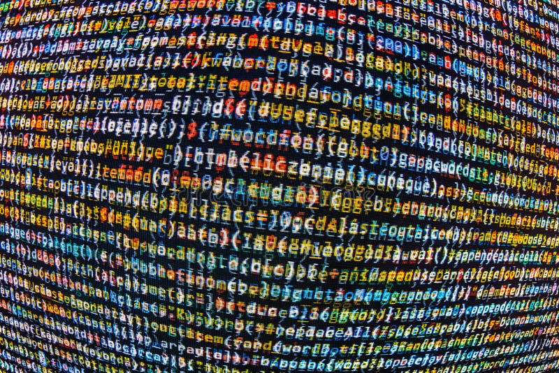 Abstract Data Bits Stream Background. Stock Illustration - Illustration ...