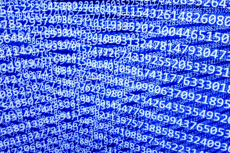 Abstract Data Bits Stream Background. Stock Illustration - Illustration ...