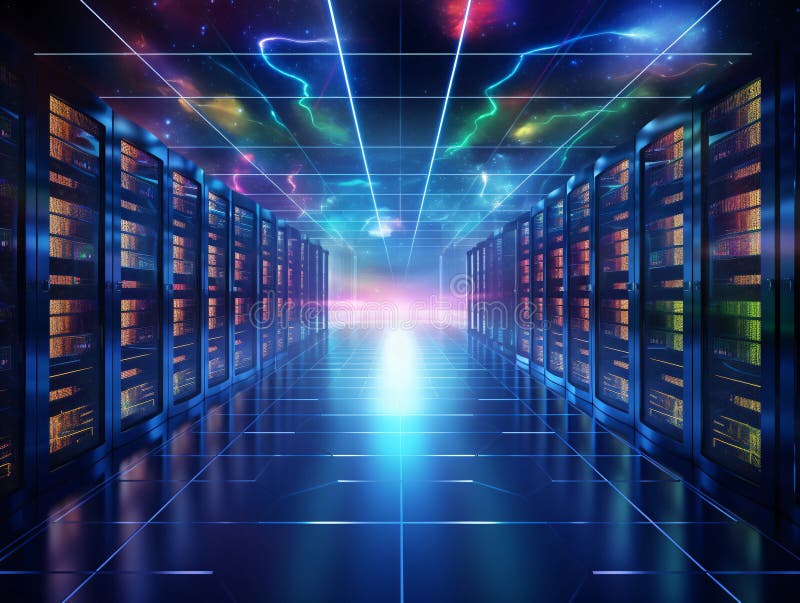 Abstract Data Center Background Database In Terminal Storage Hardware