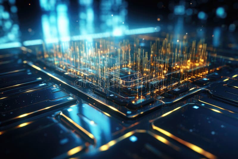 Abstract Data Center Database Data Storage Backup Cyber Security