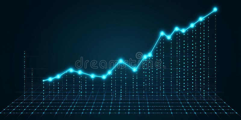Abstract data chart growth stock illustration. Illustration of ...