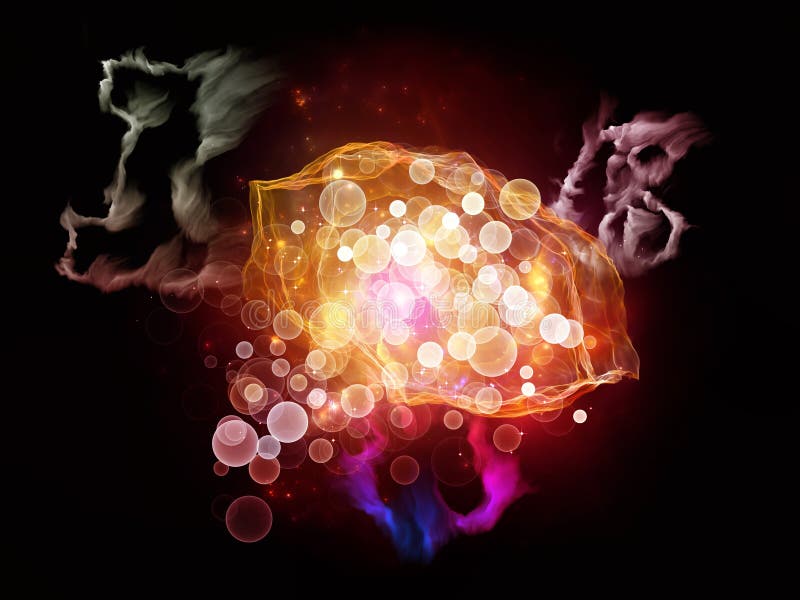 Abstract Data Cluster stock illustration. Illustration of sphere ...