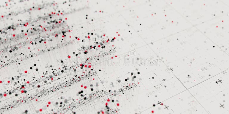 Abstract Data Clusters Visualization. AI Technology Neural Patterns ...