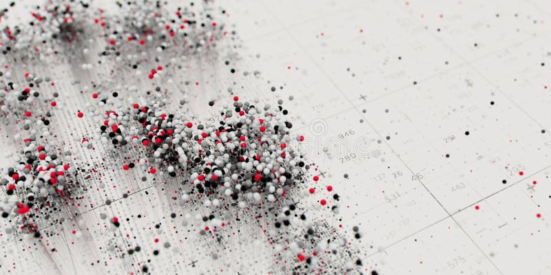 Abstract Data Clusters Visualization Ai Technology Neural Patterns Stock Image Image Of