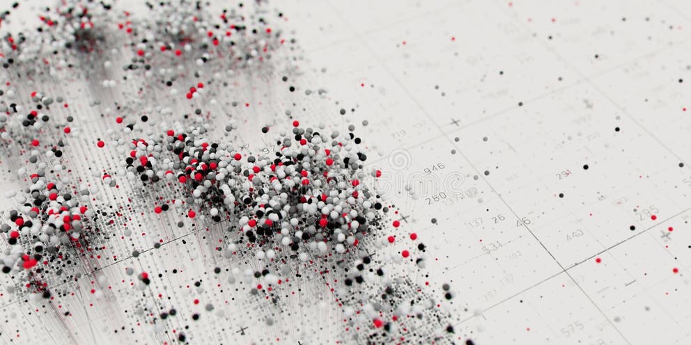 Abstract Data Clusters Visualization Ai Technology Neural Patterns Stock Image Image Of