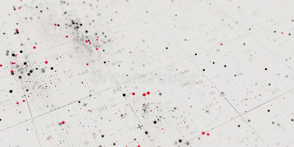 Abstract Data Clusters Visualization Ai Technology Neural Patterns
