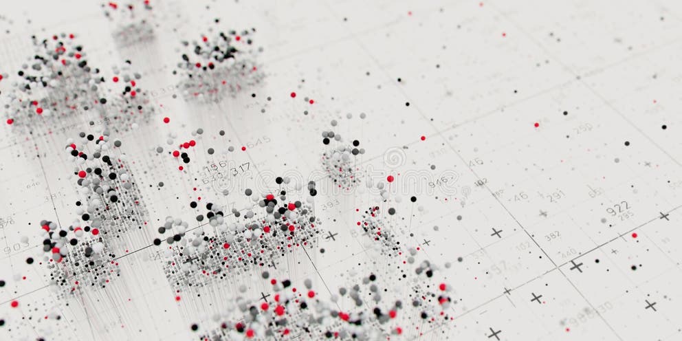 Abstract Data Clusters Visualization Ai Technology Neural Patterns 8857