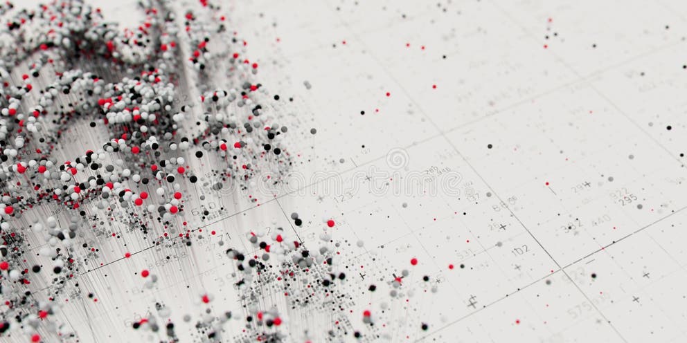 Abstract Data Clusters Visualization. AI Technology Neural Patterns Stock Photo - Image of ...