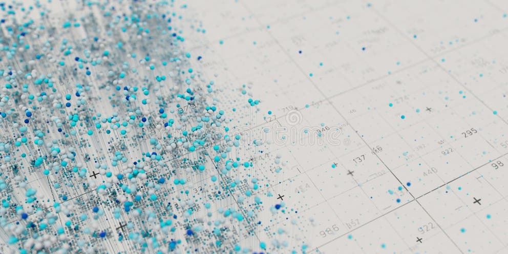 Abstract Data Clusters Visualization Ai Technology Neural Patterns