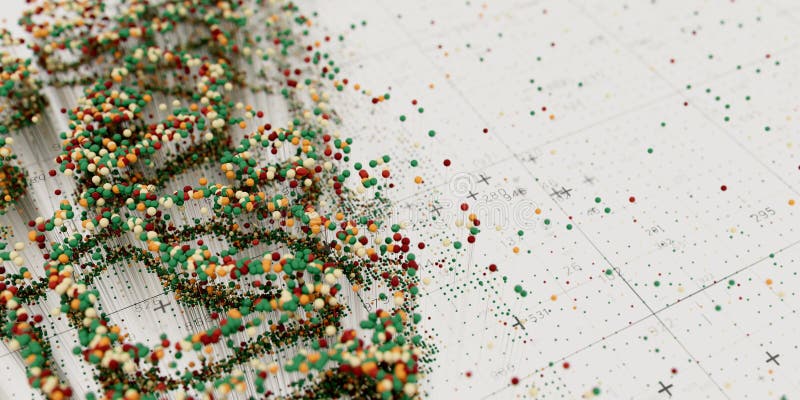 Abstract Data Clusters Visualization. AI Technology Neural Patterns Stock Image - Image of ...