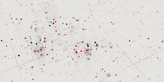 Abstract Data Clusters Visualization. AI Technology Neural Patterns ...