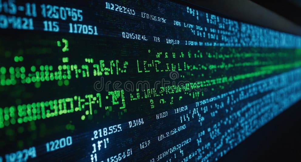 Abstract Data Code Background for Software Development and Cyber Security Concept Art Stock ...