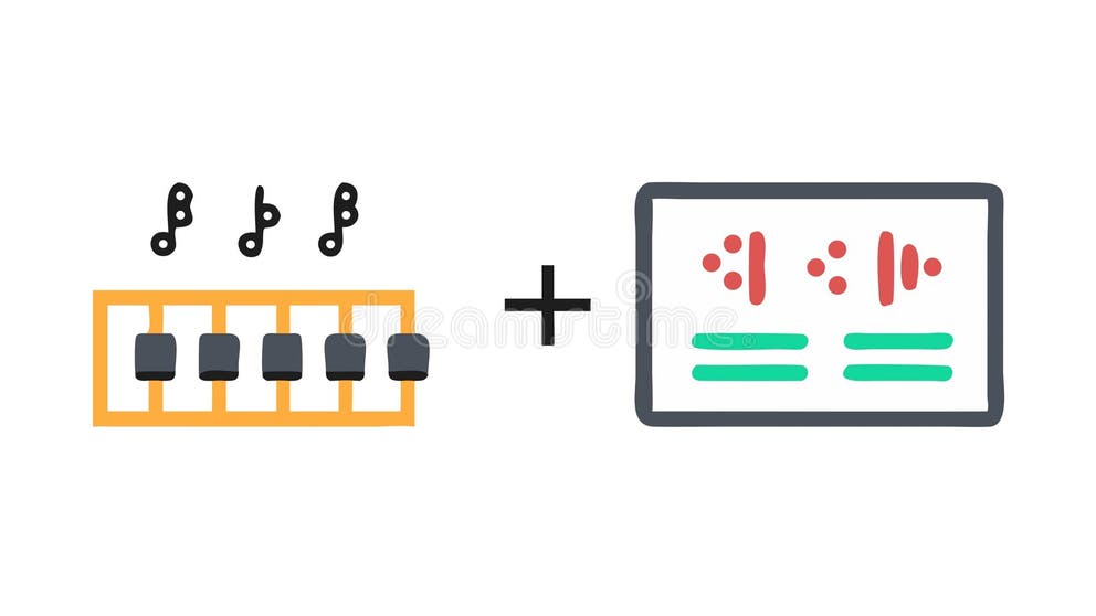 Abstract Data Combination Icon for Tech Fusion and System Integration ...