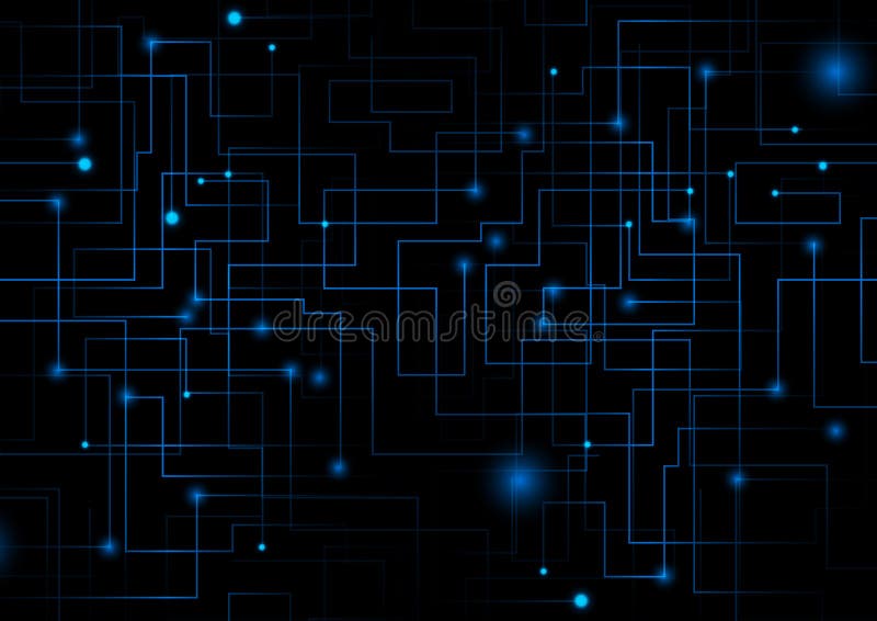 Abstract Data Connection Technology Background Vector Illustration ...