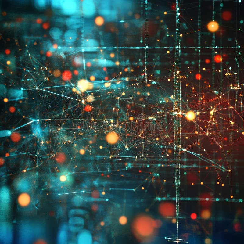 Abstract Data Connections in Surreal Graphic Design Defying ...