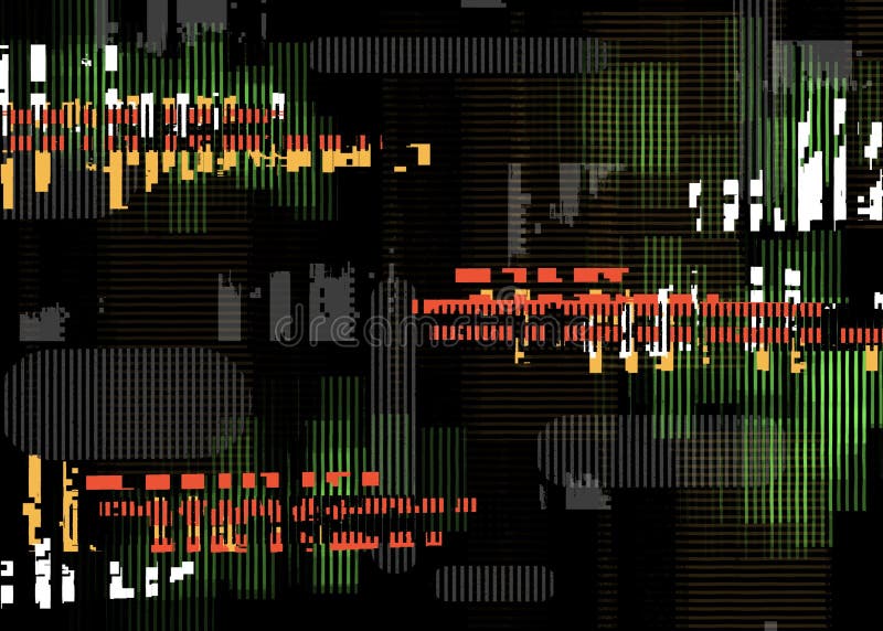 Abstract Data Error Art Modern Straight Line Composition Stripes Design ...