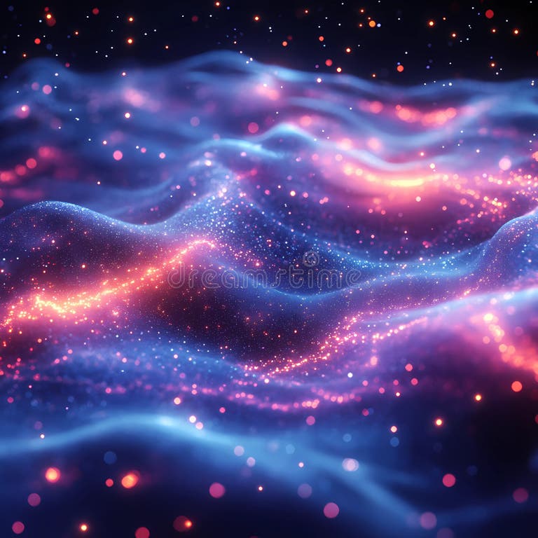 Abstract Data Flow Background Stock Image - Image of digital ...