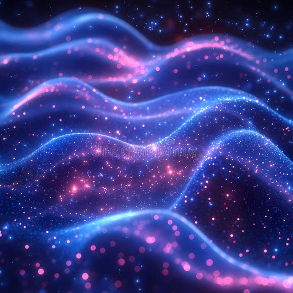 Abstract Data Flow Background Stock Photo - Image of particles, design ...