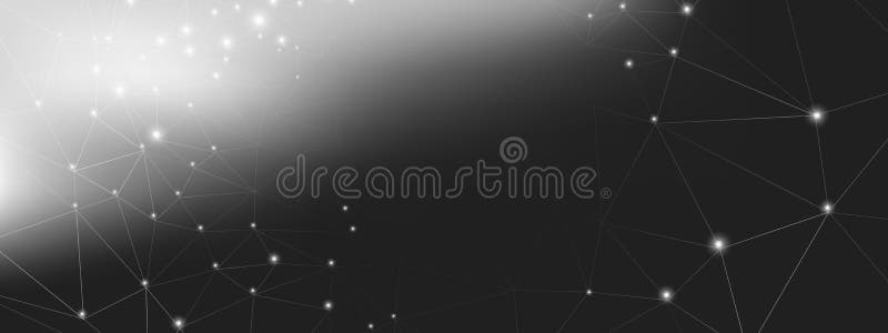 Abstract Data Flow. Gray Science Tech Network Stock Vector ...