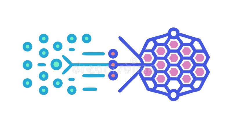 Abstract Data Flow Icon for Digital Networks Information, Vector Design Generative AI Stock ...