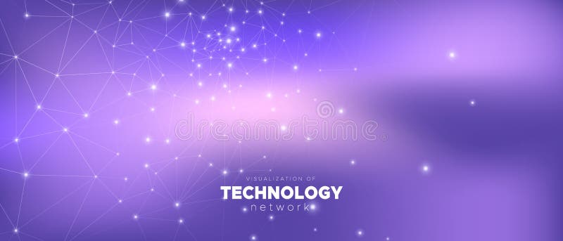 Abstract Data Flow. Magic Science Visualization Stock Vector ...