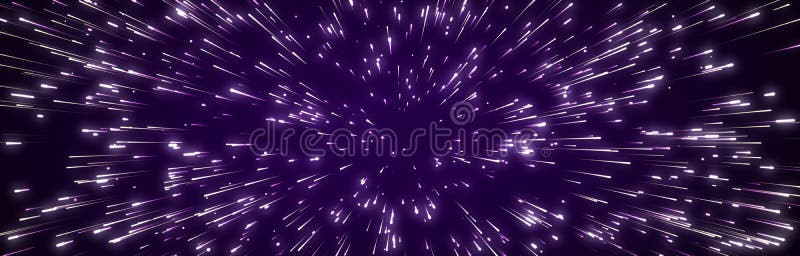 Abstract Data Flow Space. Light Rays. Explosion Effect. Sci-fi Motion Wallpaper. 3D Rendering ...