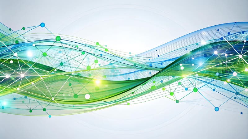 Abstract Data Flow A Symphony Of Binary Code Ai Generated Stock