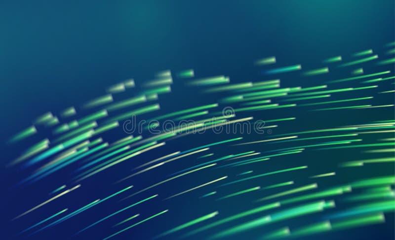 Abstract Data Flow with Trails Stock Illustration - Illustration of ...