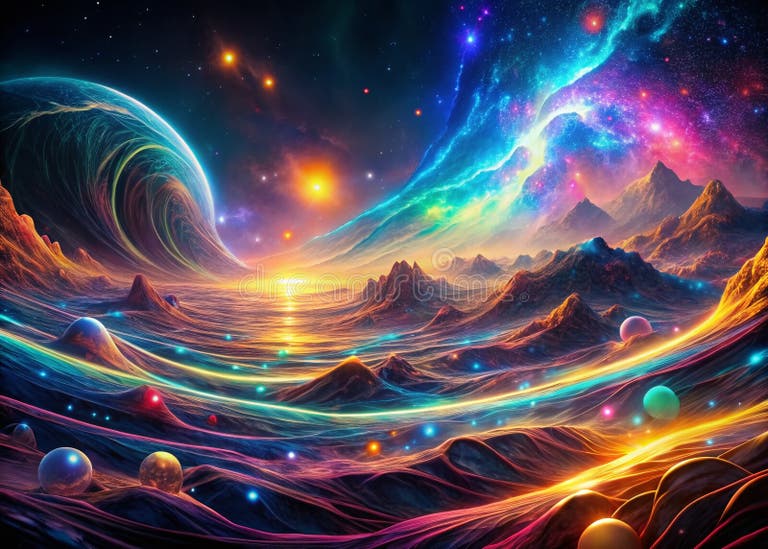 Surreal Digital Data Flow Visualization Stock Illustrations – 3,153 ...