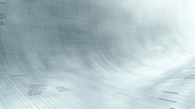 Abstract Data Landscape with Gridlines and Text Information Concept ...